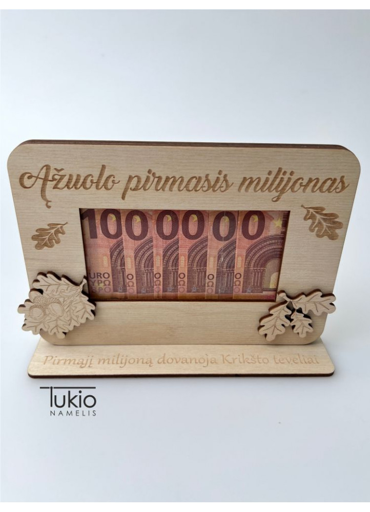 Rėmelis Pinigams "Pirmasis Milijonas" https://tukionamelis.lt/