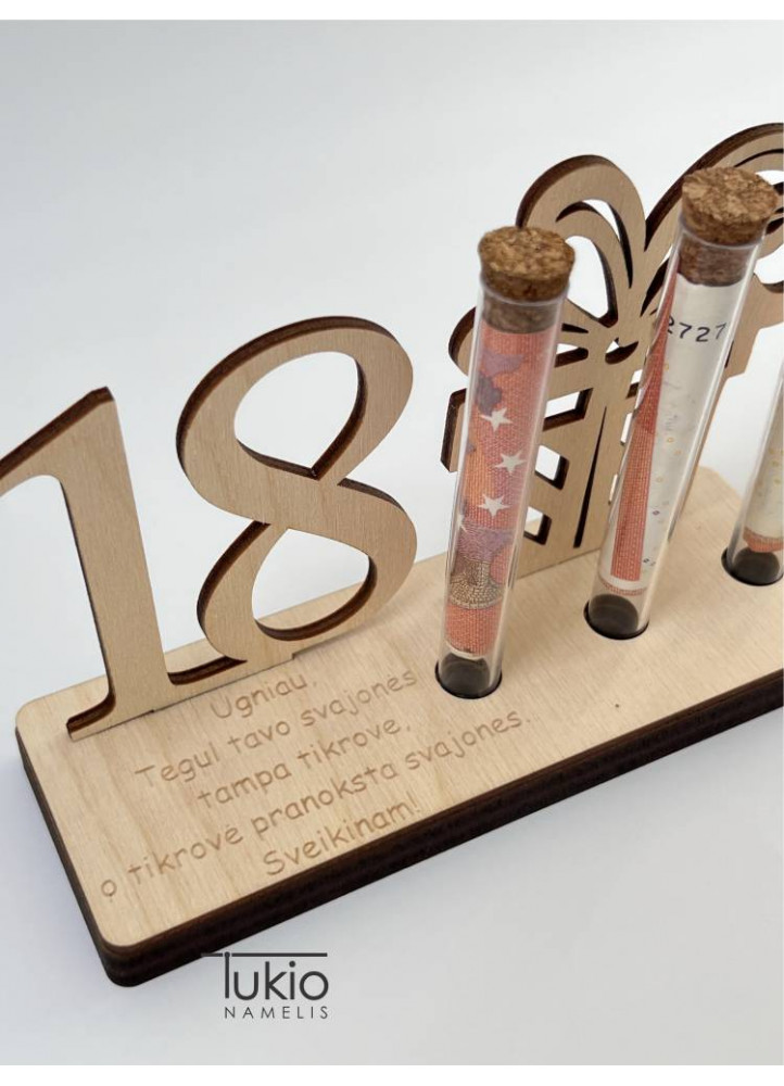 Dovana Gimtadienio progai "Stiklinė kolba" https://tukionamelis.lt/