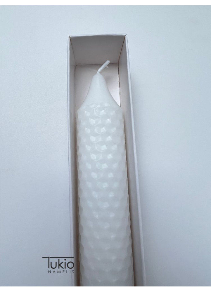 Krikšto žvakė dekoruota korio ornamentu dėžutėje, 39 cm- www ...